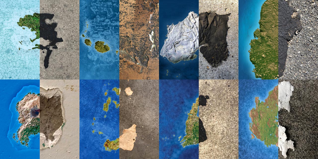 Found Islands Digital Map Illustrations – Keir DuBois