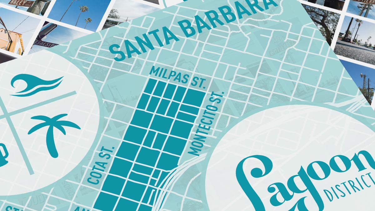 Lagoon District Neighborhood Map Illustration – Keir DuBois